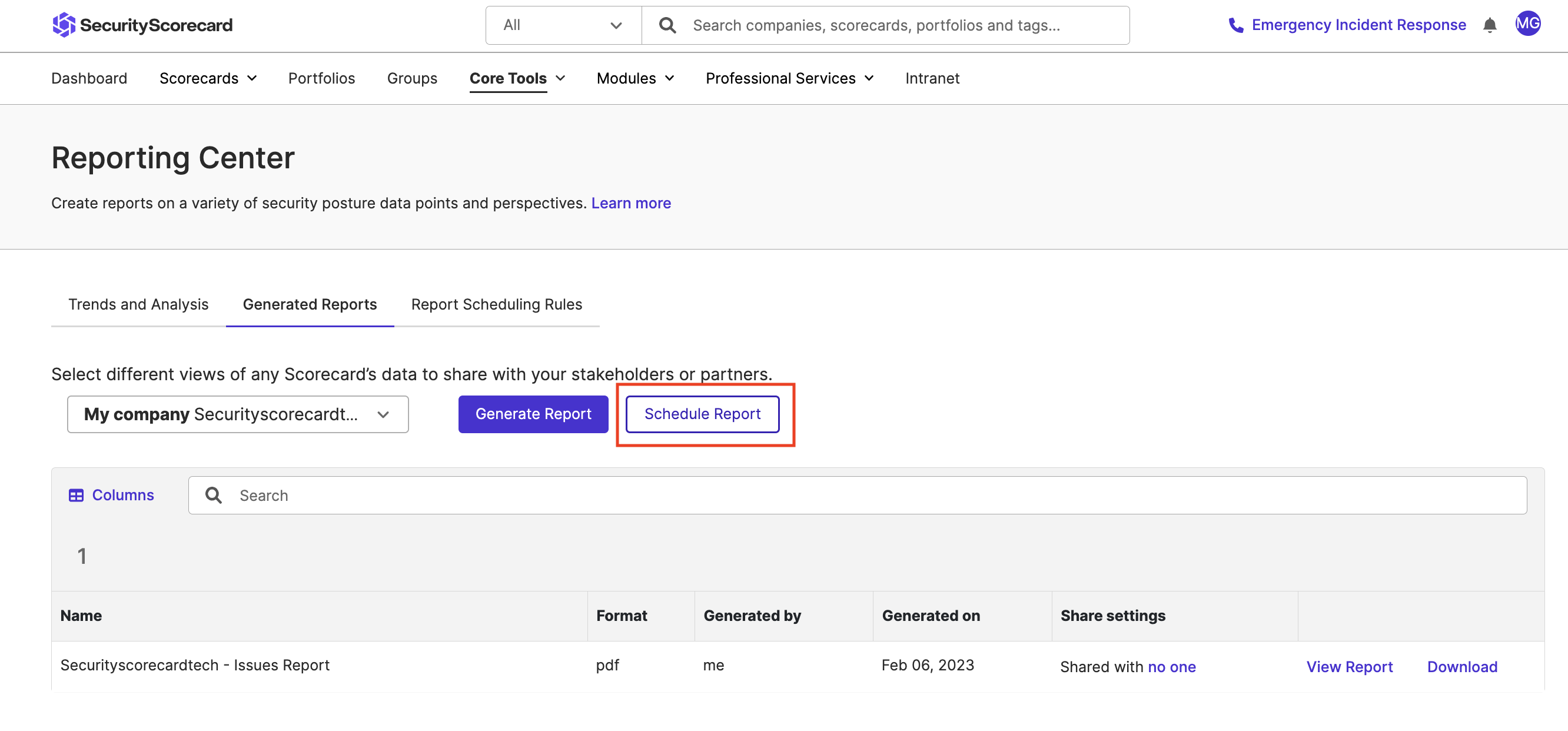Manage all your reports and analysis in Reporting Center – Help Center