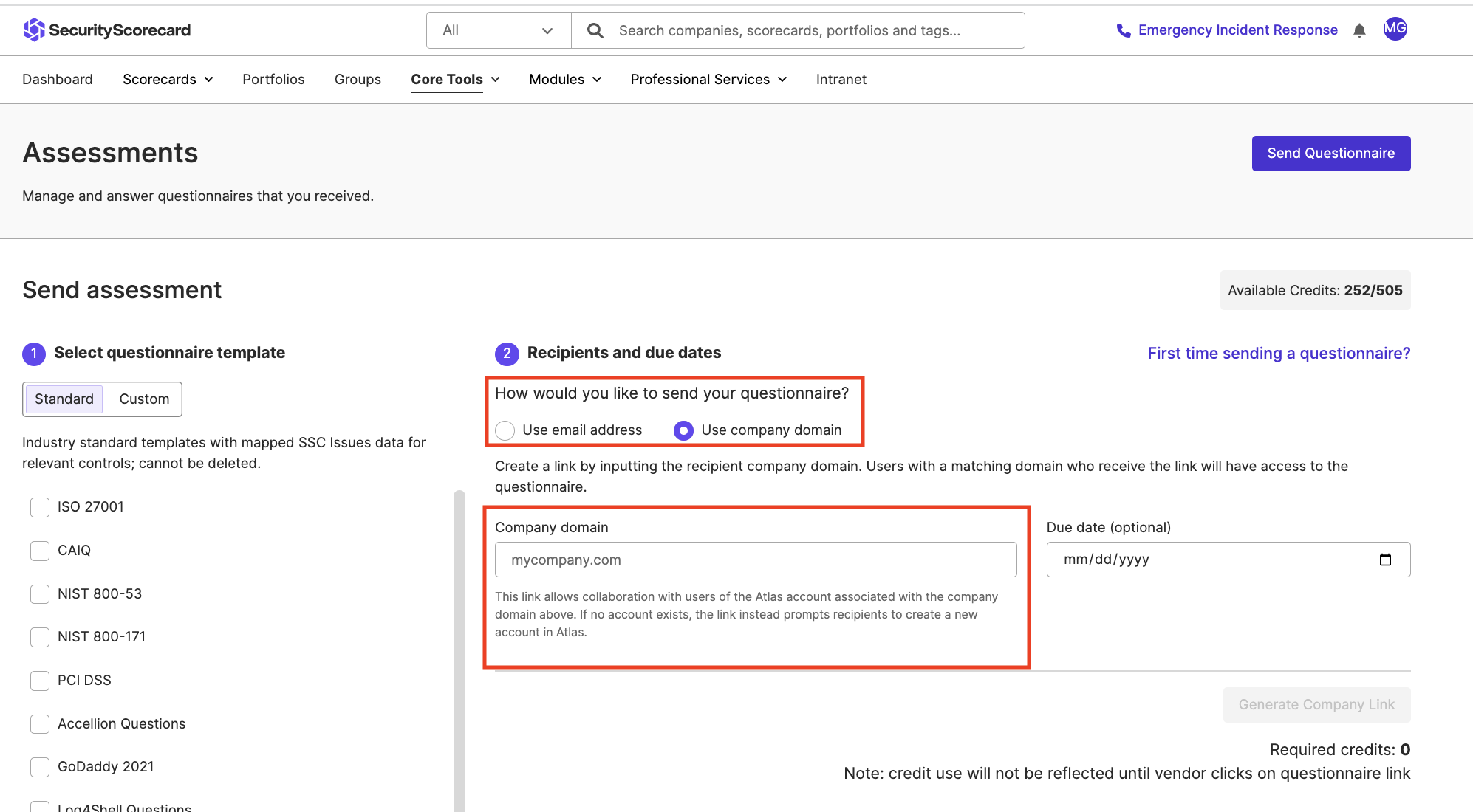 Use Questionnaires tool to send questionnaires to vendors – Help Center