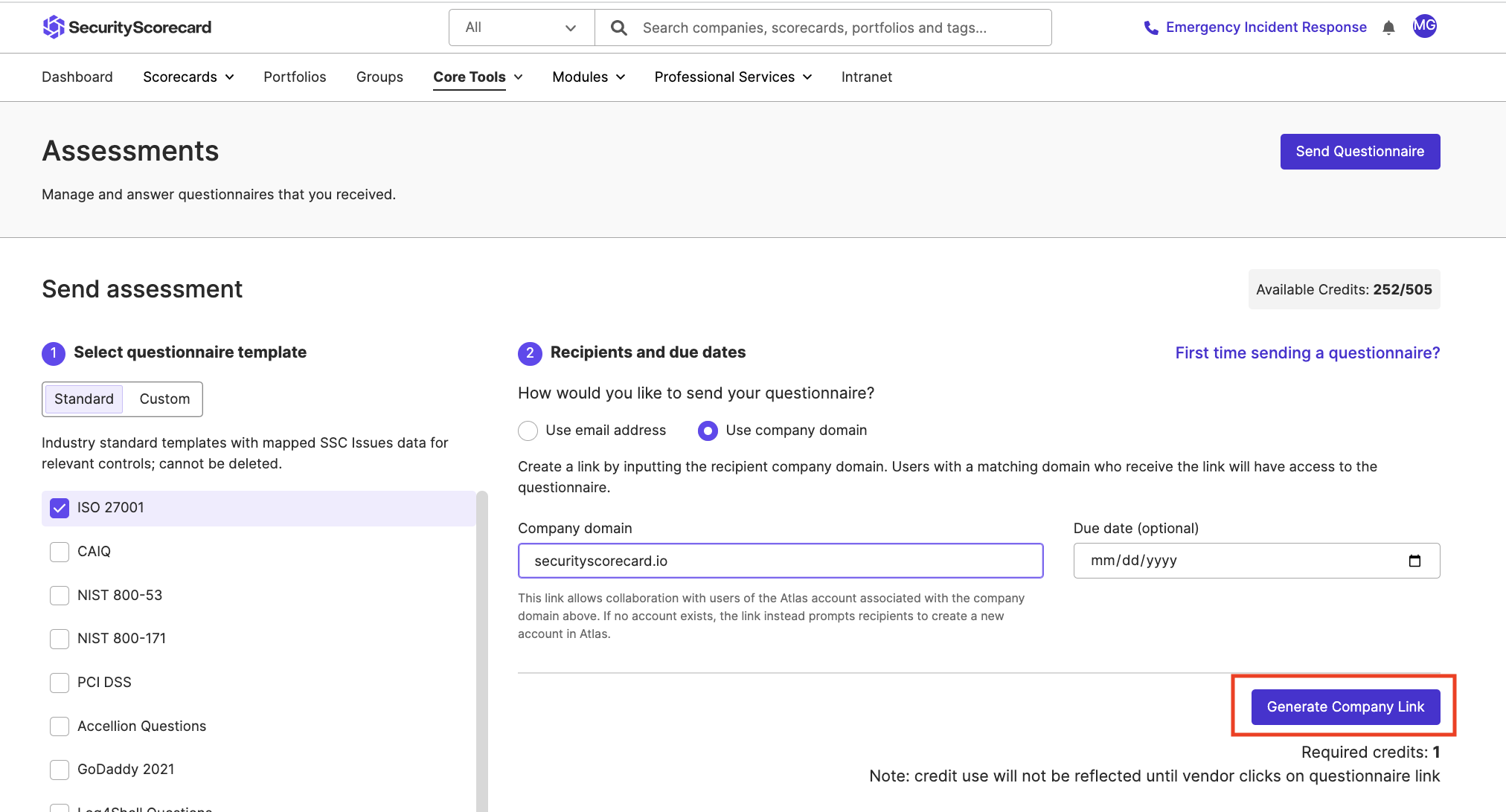 Use Questionnaires tool to send questionnaires to vendors – Help Center