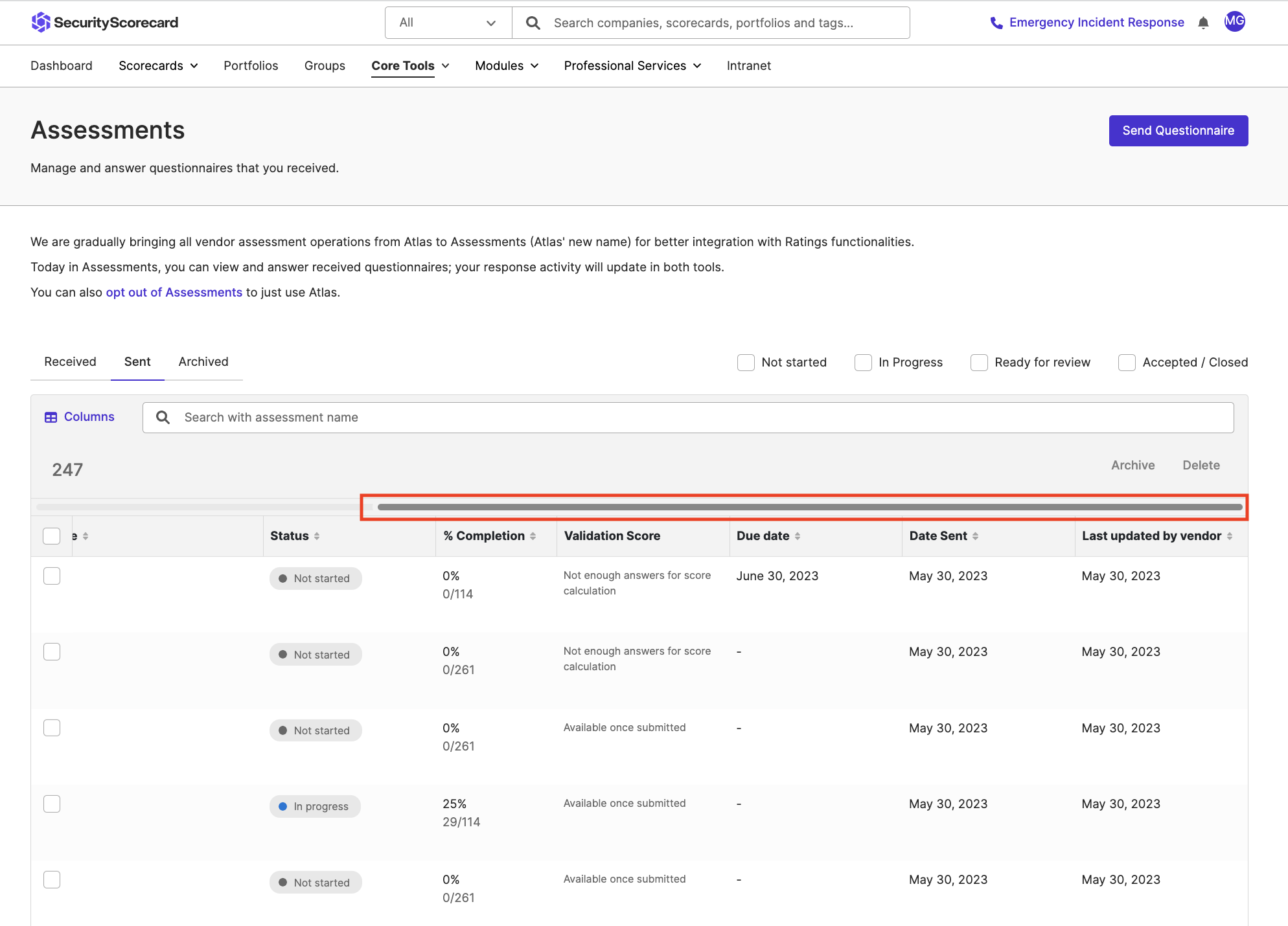 Use Questionnaires tool to send questionnaires to vendors – Help Center