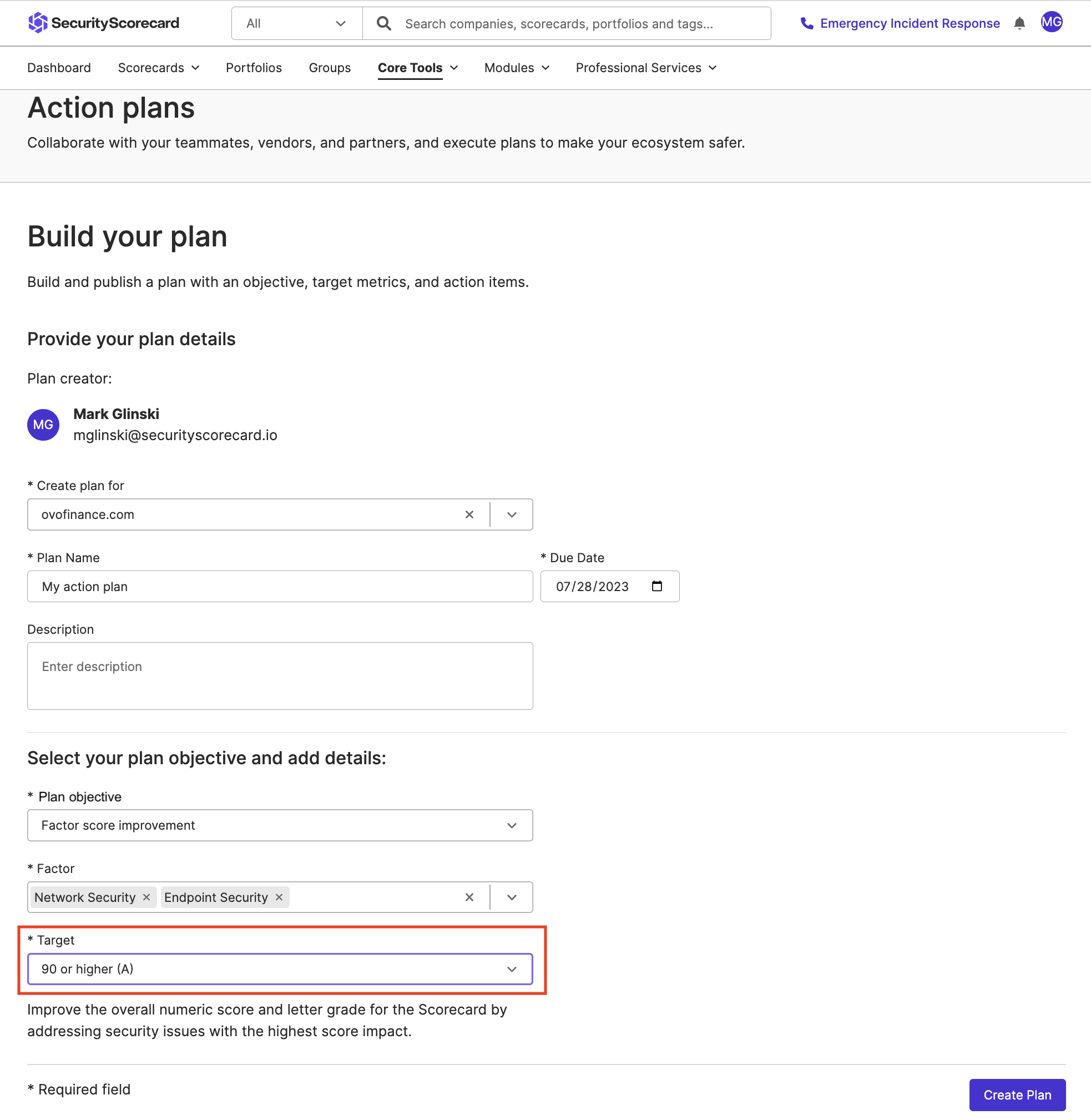Use Action Plans to collaborate with your vendors on security ...