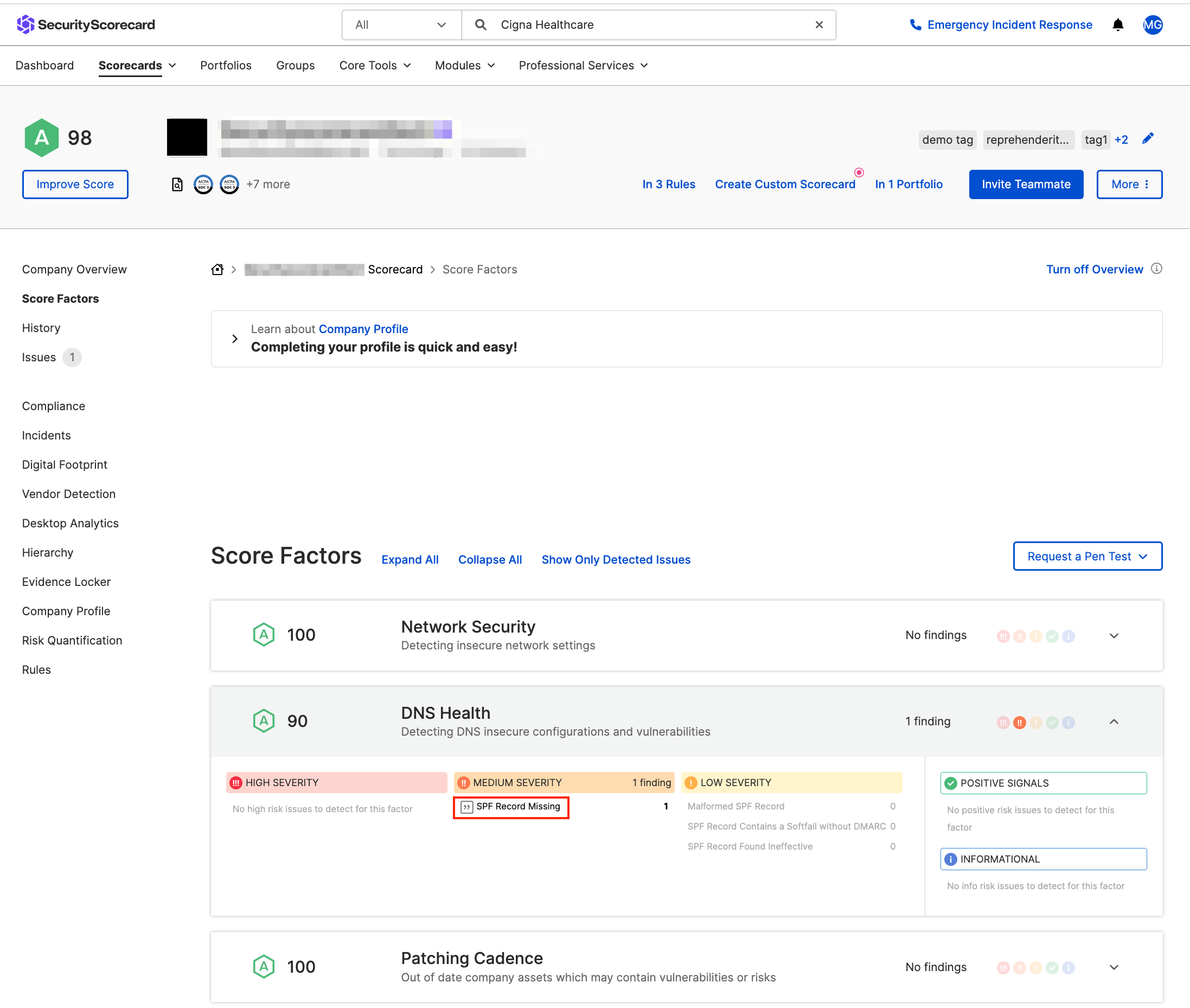 Address issue findings in your Scorecard – Help Center