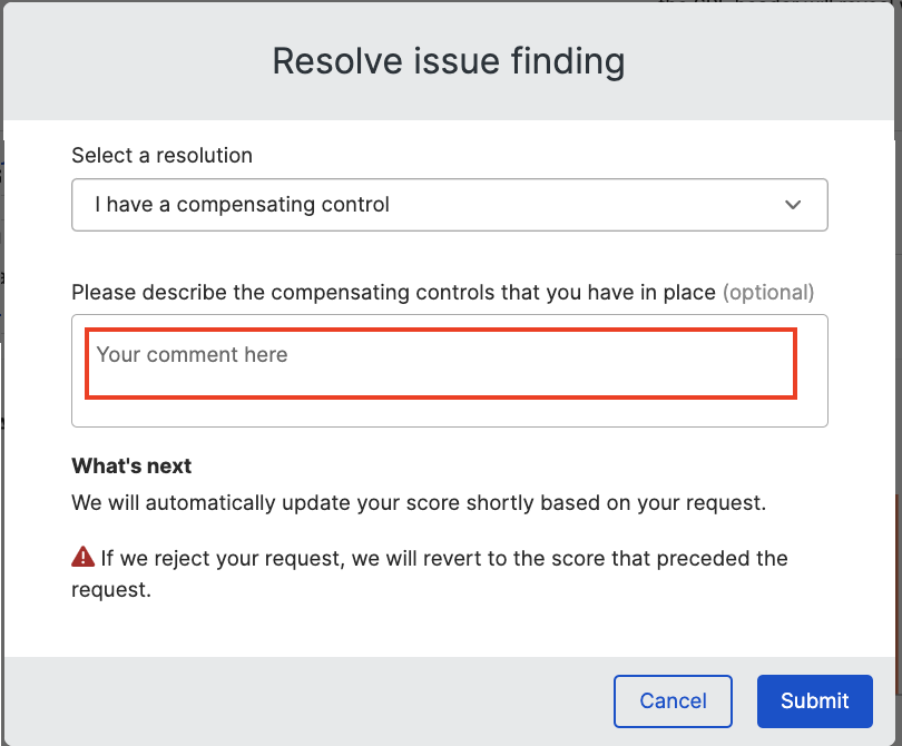 Address issue findings in your Scorecard – Help Center