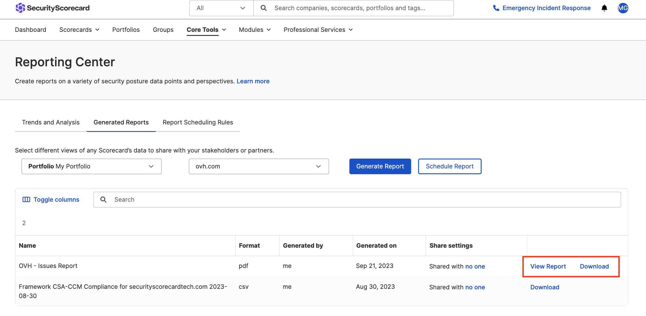 Manage all your reports and analysis in Reporting Center – Help Center
