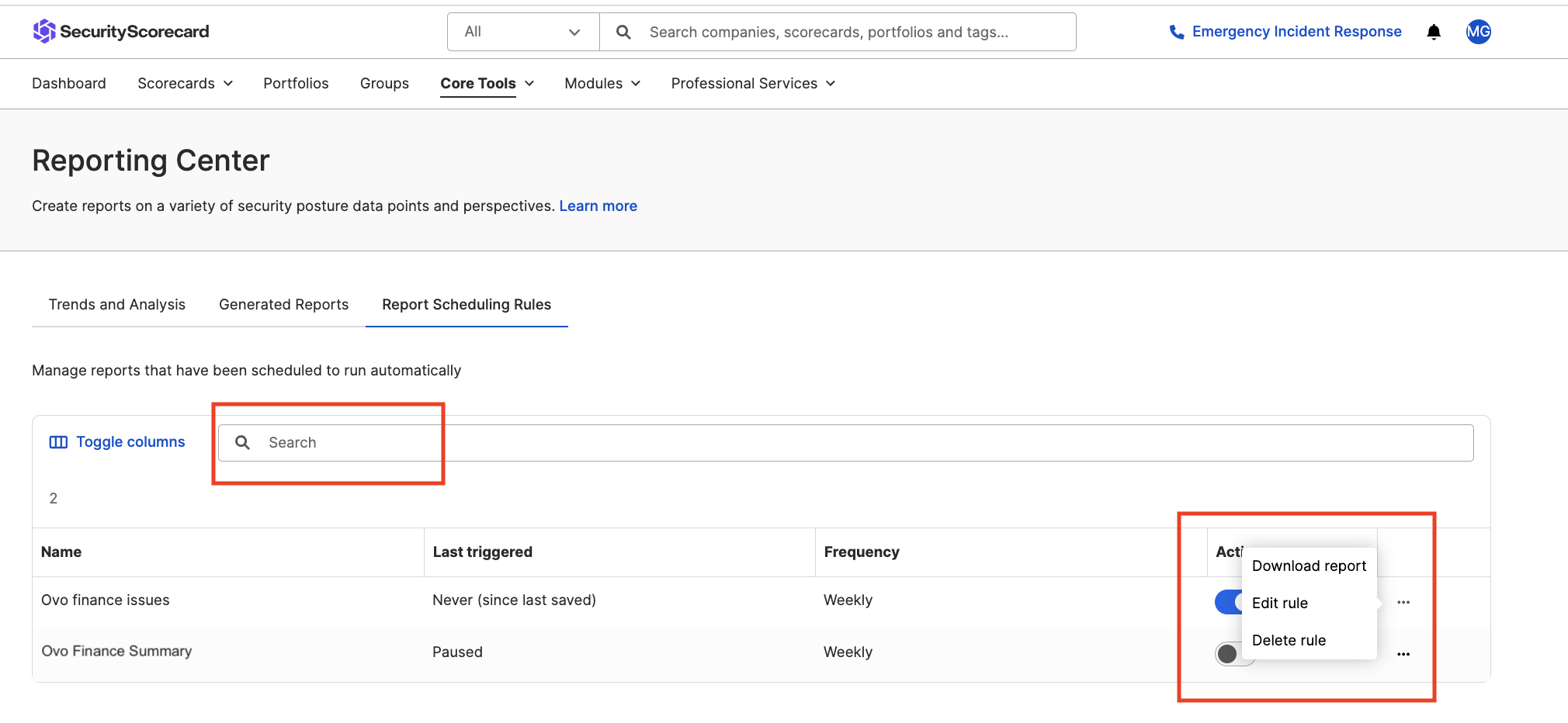 Manage all your reports and analysis in Reporting Center – Help Center
