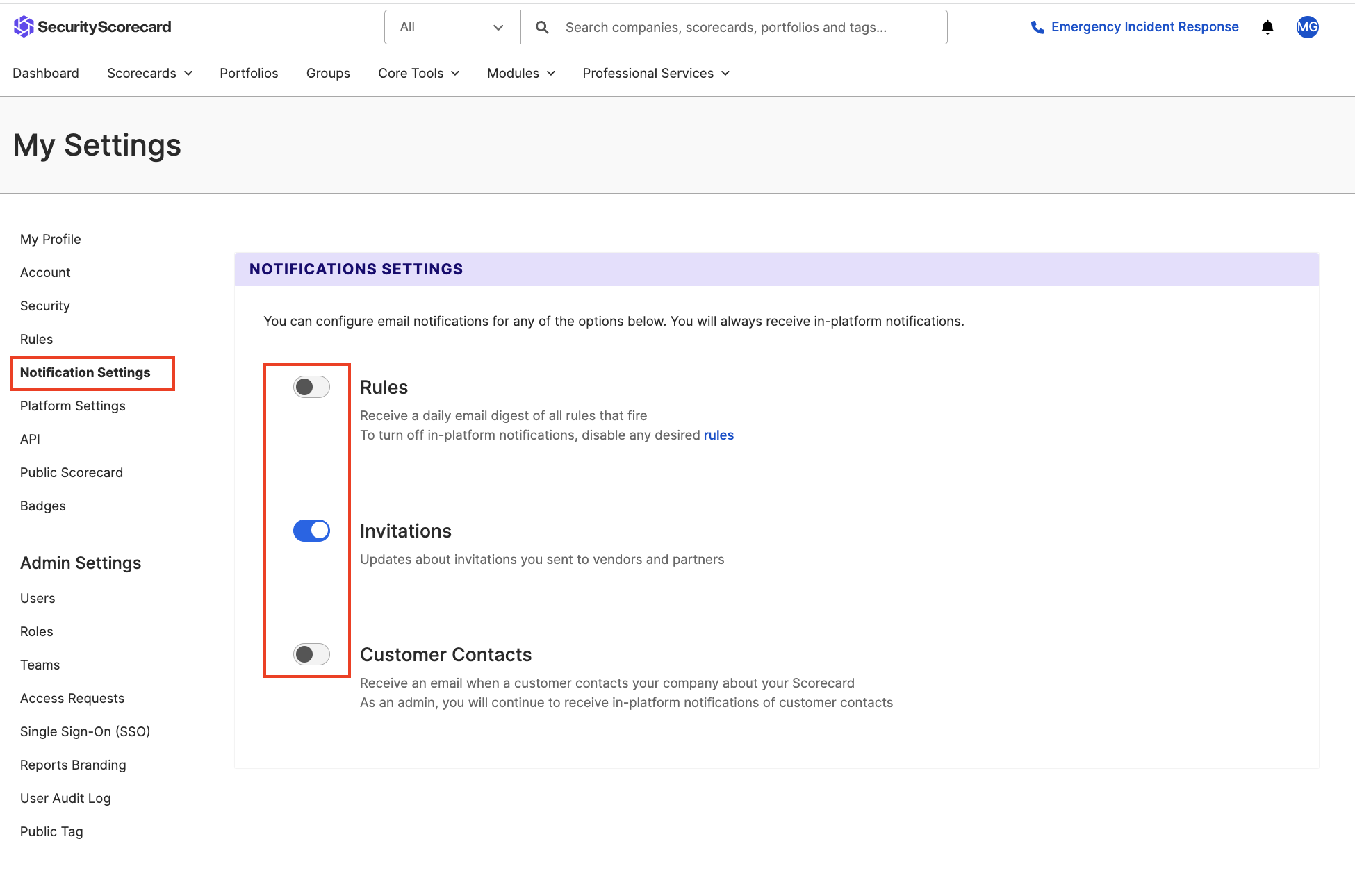 Control your platform notifications – Help Center