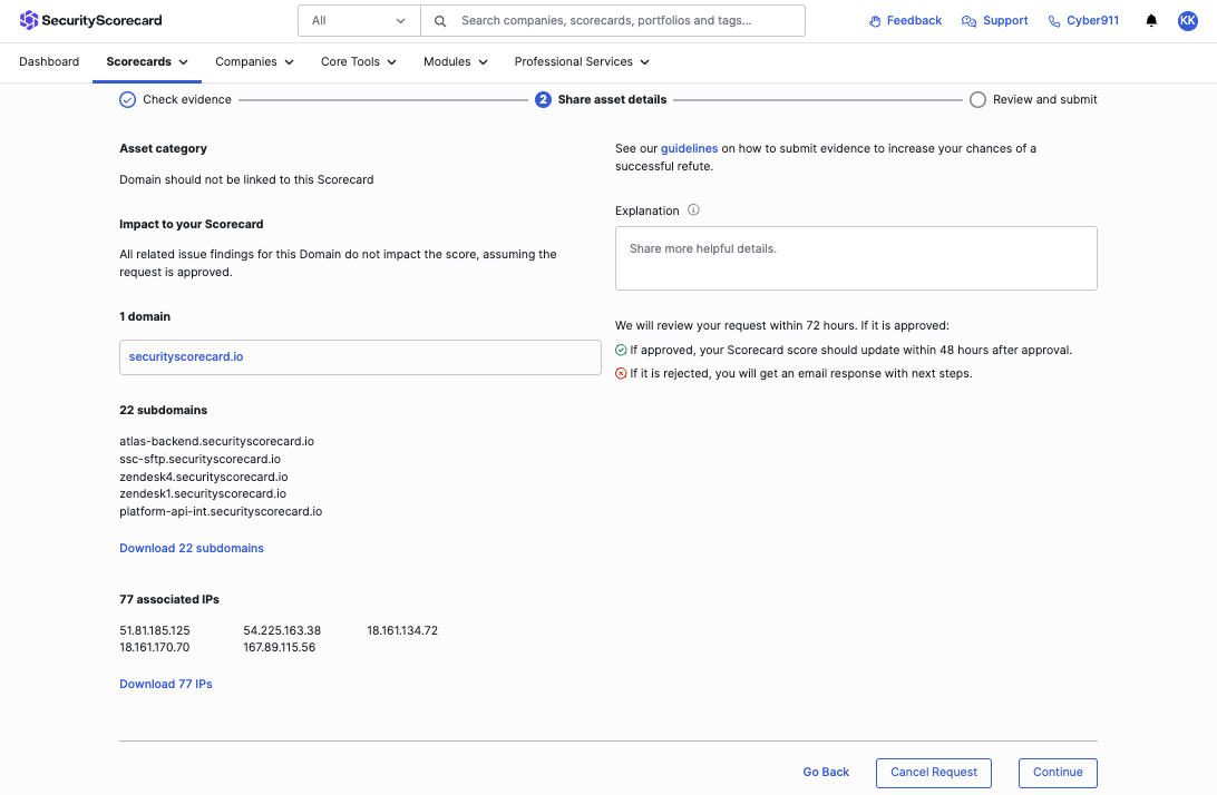 Address issue findings in your Scorecard – Help Center