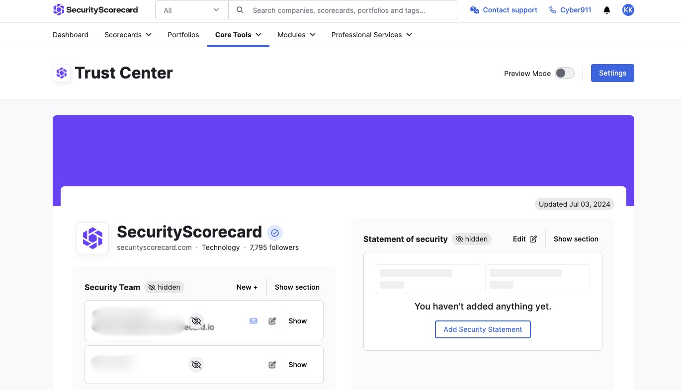 Trust Center – Help Center