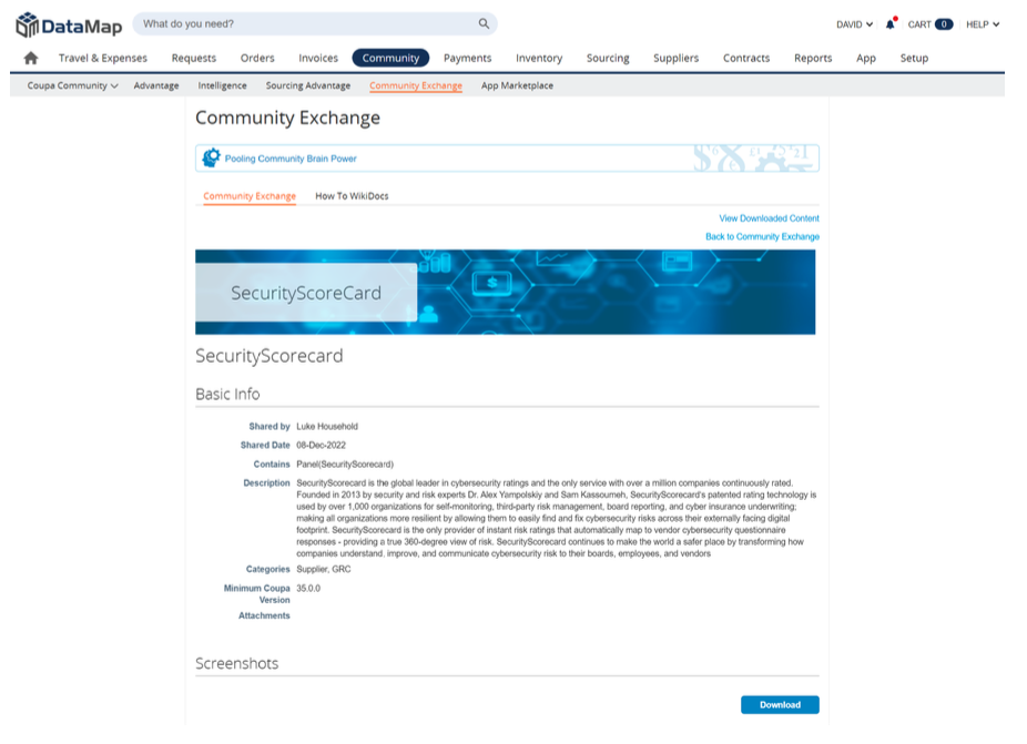 SecurityScorecard Cybersecurity Risk Insights App for Coupa – Help Center