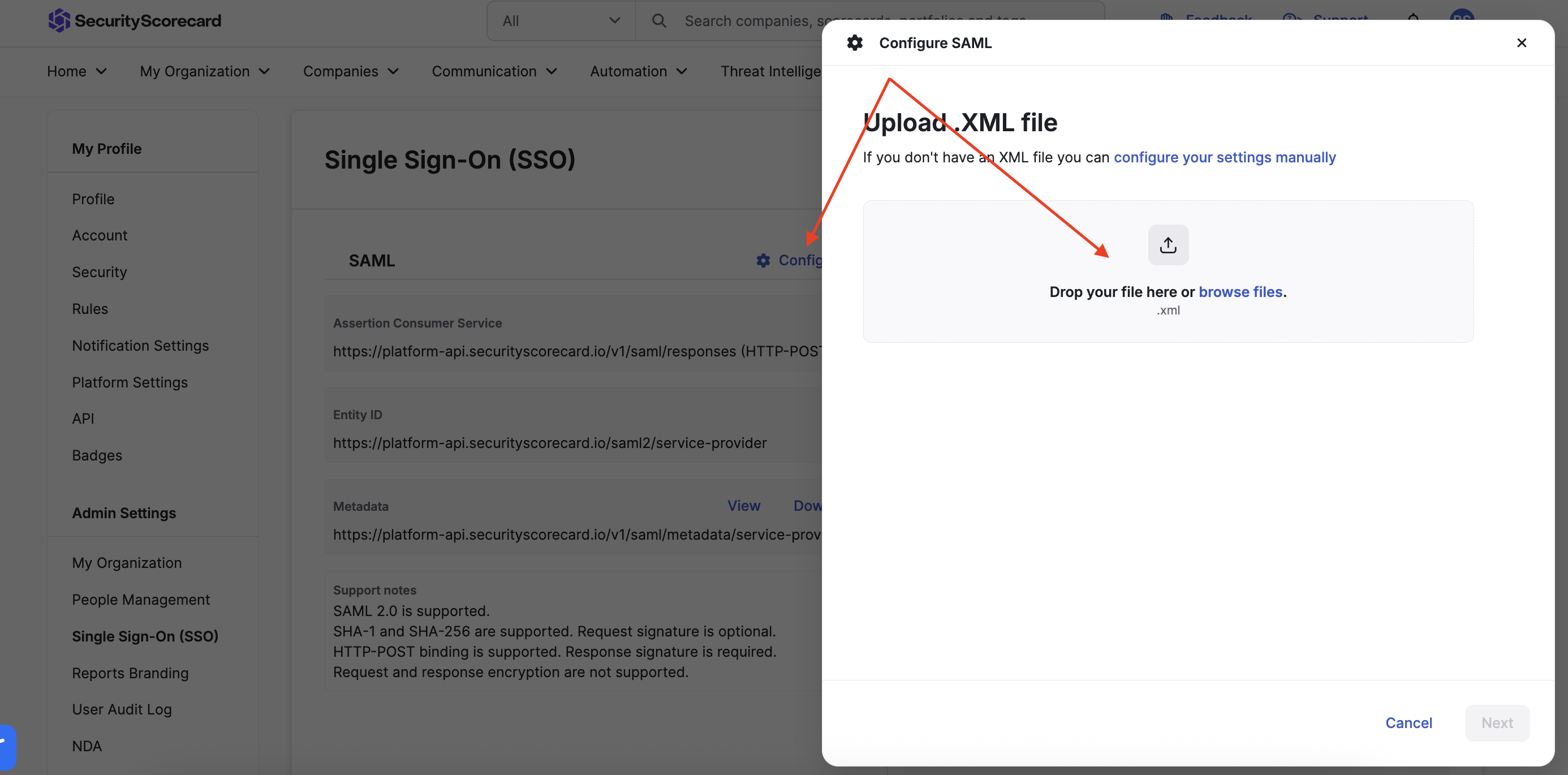 How to Upload an XML File for SAML Configuration Without Manual Editing ...