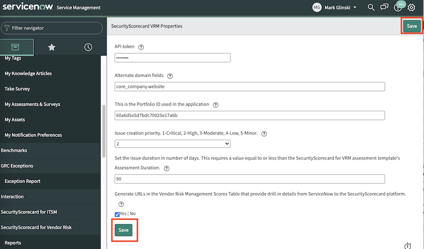 ServiceNow for VRM integration – Help Center