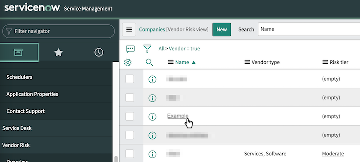 ServiceNow for VRM integration – Help Center