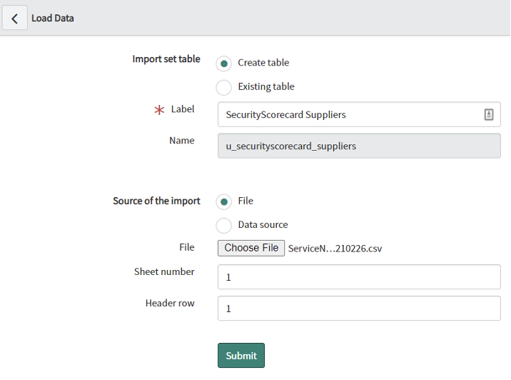 Importing vendors into ServiceNow – Help Center